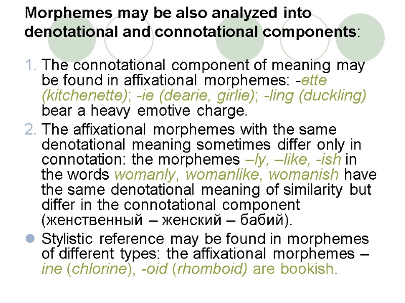 WORD-STRUCTURE Morphemic Structure of Words Lecture 9 1.