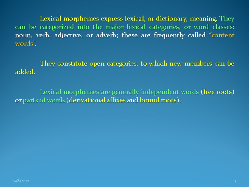 English lexicology Lecture 2. The International Structure of