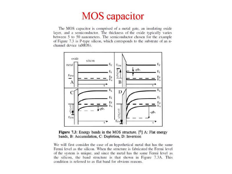 Metal-Insulator-Semiconductor and Metal-Insulator-Metal Structures ...