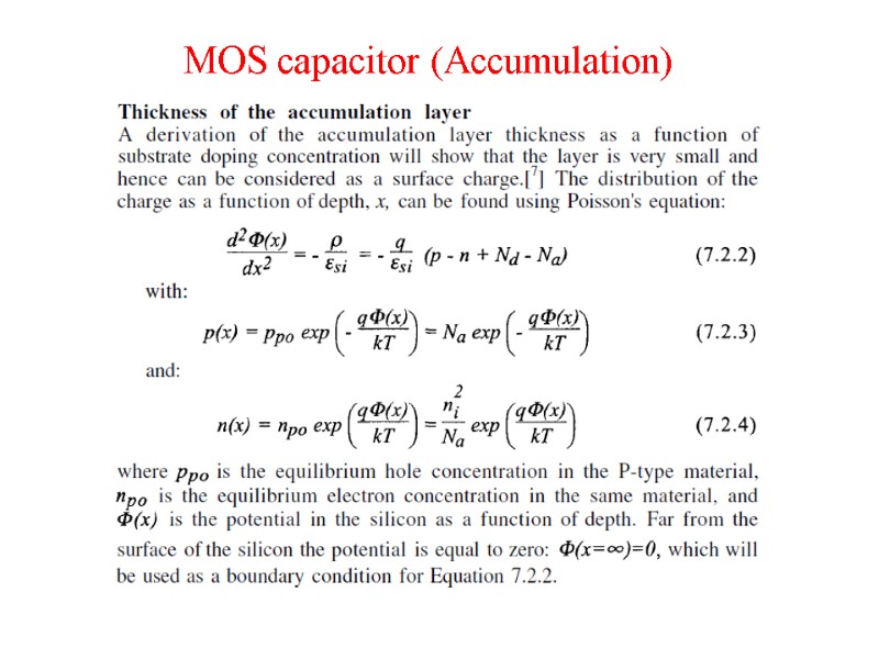 Metal-Insulator-Semiconductor and Metal-Insulator-Metal Structures ...
