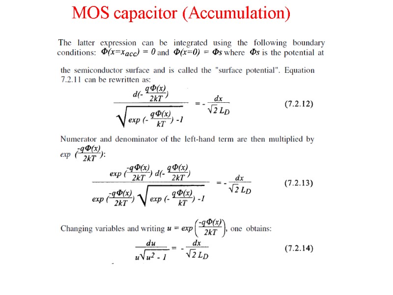 Metal-Insulator-Semiconductor and Metal-Insulator-Metal Structures ...