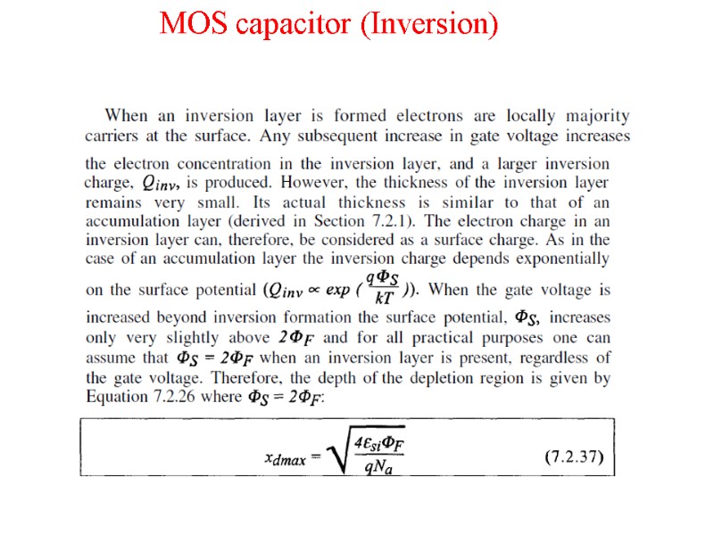 Metal-Insulator-Semiconductor and Metal-Insulator-Metal Structures ...