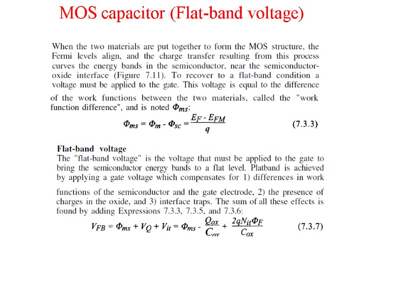 Metal-Insulator-Semiconductor and Metal-Insulator-Metal Structures ...