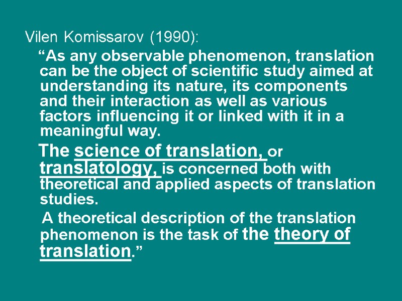 TRANSLATION STUDIES: HISTORY Lecture 2 Lecture outline 1.