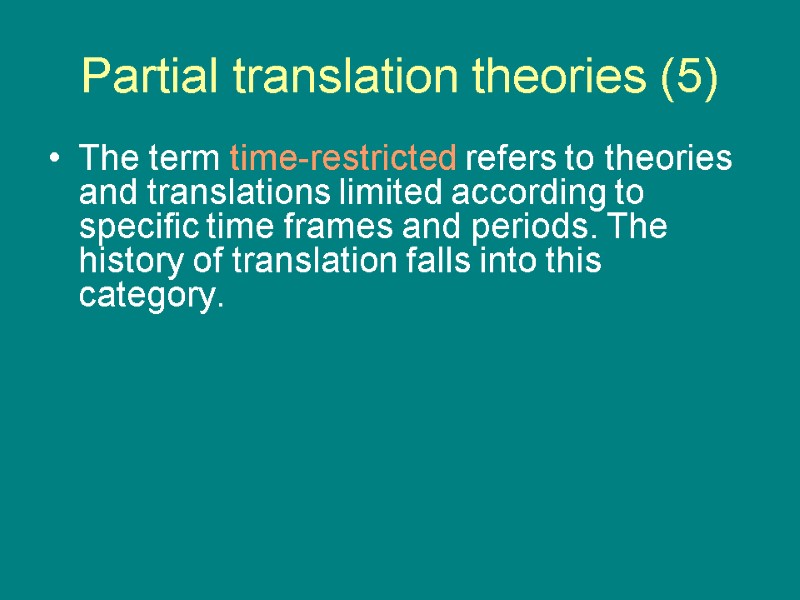 TRANSLATION STUDIES: HISTORY Lecture 2 Lecture outline 1.