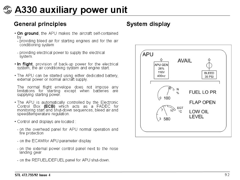 AIRBUS A330 Flight deck and systems briefing for