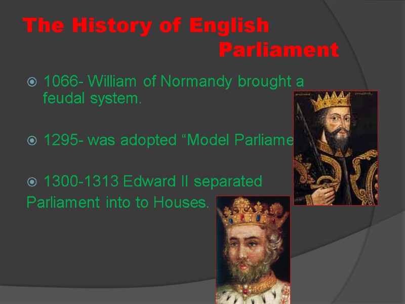 Presentation Political System of Great Britain Government and