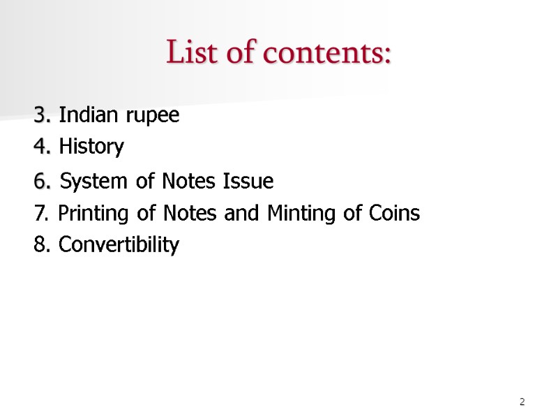 1 Currency System in India – RBI’s Role