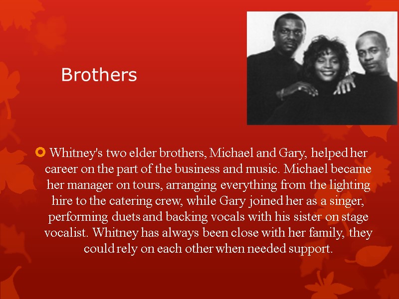 WHITNEY HOUSTON… We’ll always love you… The birth