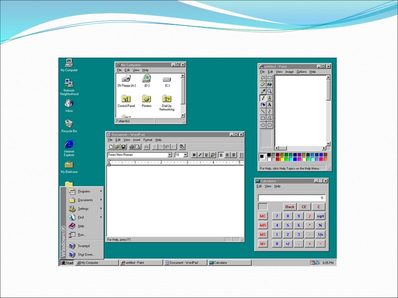 Операционная система Windows 95 Windows 95 (Chicago)