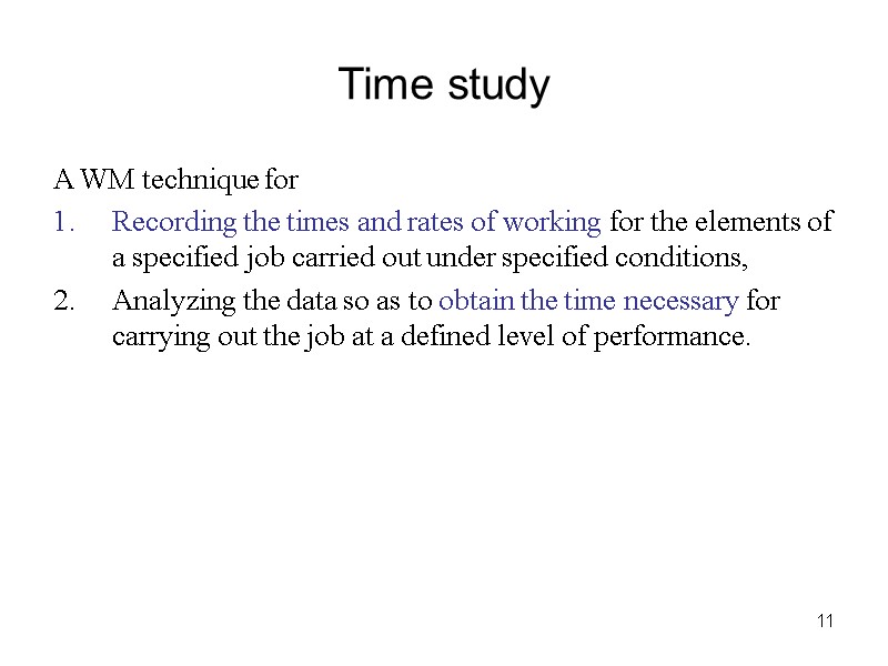 Work Measurement Part Ii Of Work Study 2