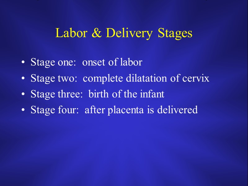 Introduction to Obstetrics & Gynecology Overview Objectives Match