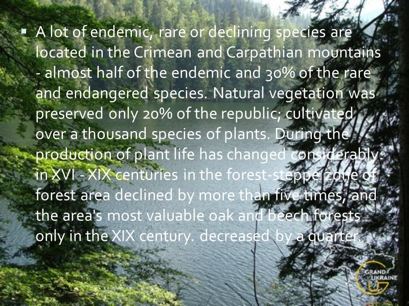 Flora and Fauna of Ukraine Flora Ukraine The