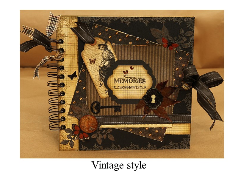 The first scrapbooks Materials for scrapbooking Vintage style