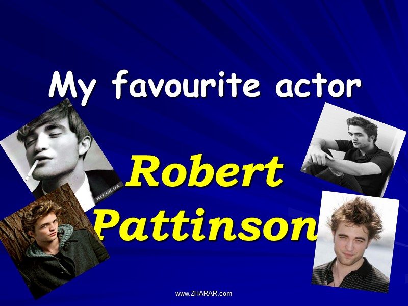 My favourite actor Robert Pattinson www.ZHARAR.com His real