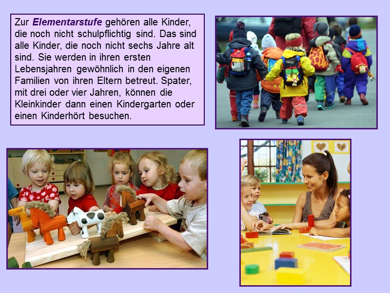 Das Bildungswesen in Deutschland Die Struktur Die Elementarstufe