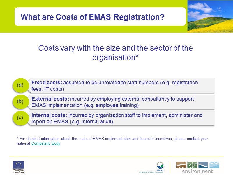The EU Eco-Management and Audit Scheme (EMAS) Voluntary