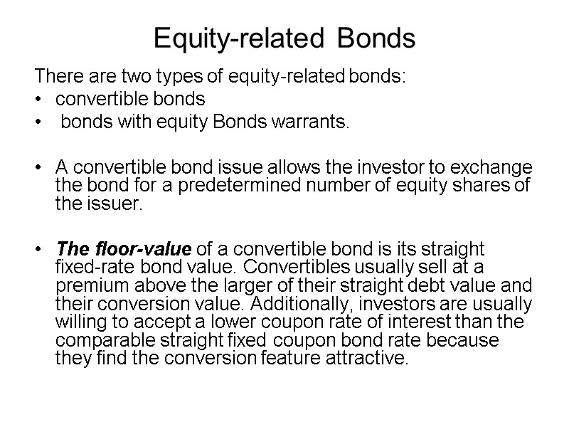 International Bond Market Plan: Structure of the Market
