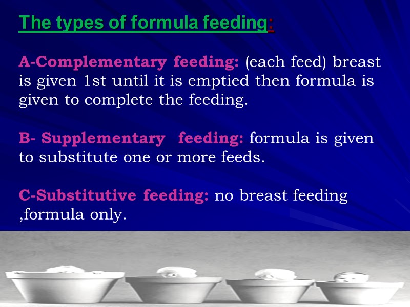 Infant Formulas What’s for What and What’s for