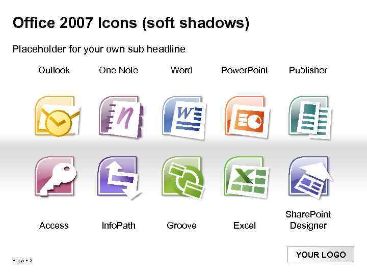 Office 2007 Icons shadow hard Placeholder for your