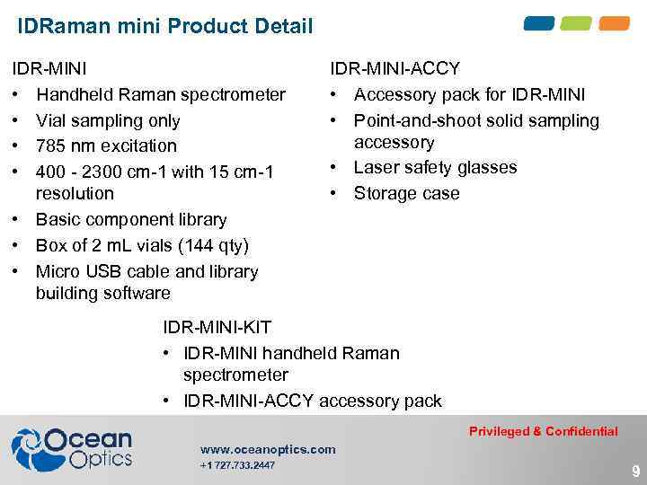 IDRaman mini Handheld Raman System Identify Authenticate