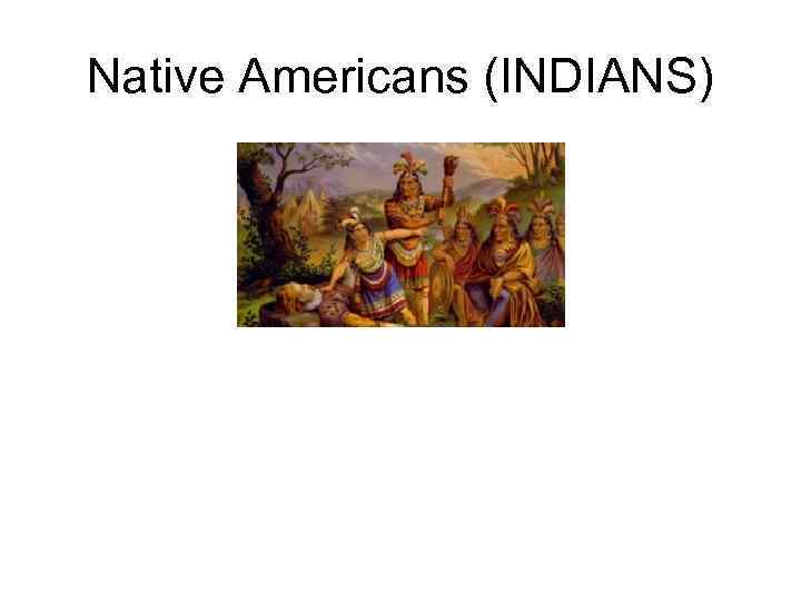 THE WILD WEST Native Americans INDIANS
