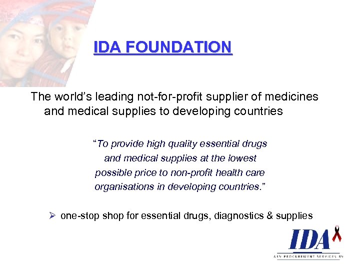 IDA FOUNDATION IDA ARV BV Partners