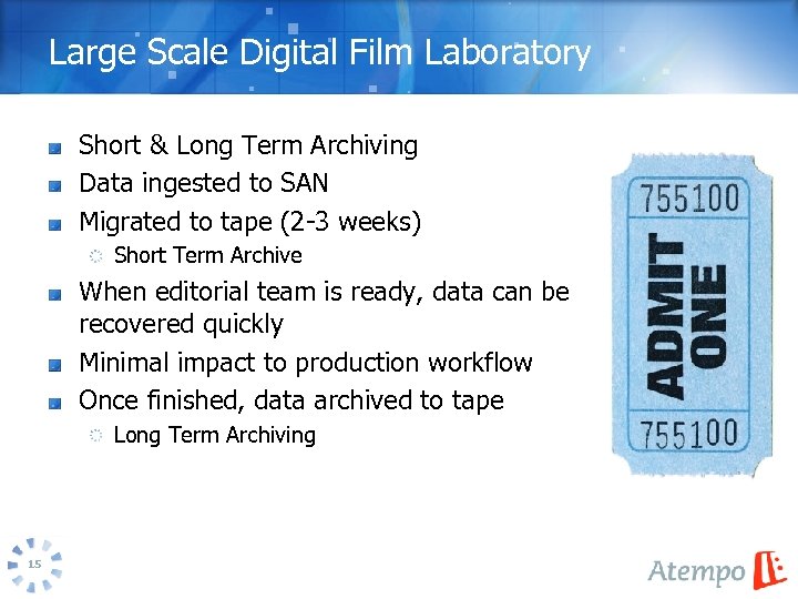 Managing the Lifecycle of Hollywood Data Brian Olson