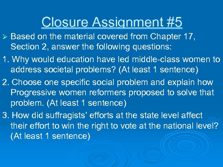 Issues of the Gilded Age and the Progressive