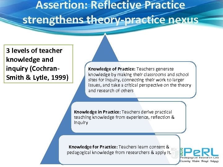 Nurturing the Reflective Practitioner Enhancing pedagogical robustness ...