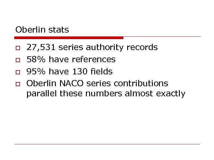 Series Seriously John M Sluk Head Monographs Department Oberlin