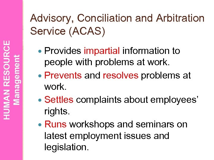 HUMAN RESOURCE Management Higher Business Management Human Resource