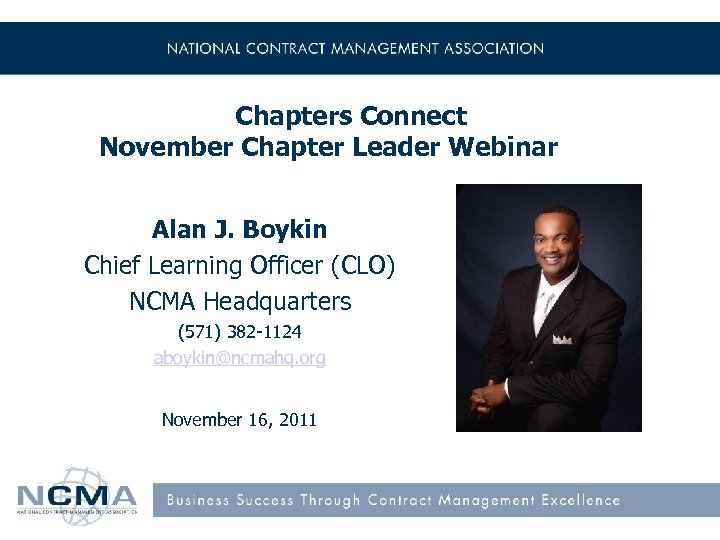 November 2011 Chapter Leader Webinar Mary Beth Lech