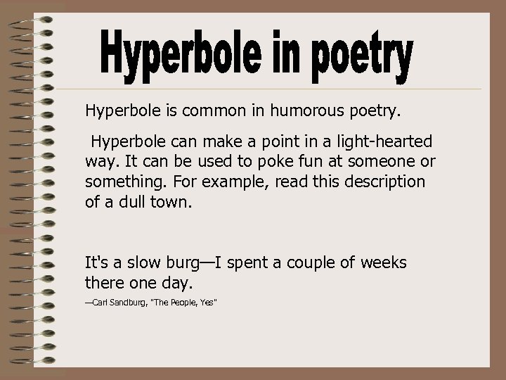 An Example Of A Hyperbole Poem An Example Of A Hyperbole Poem