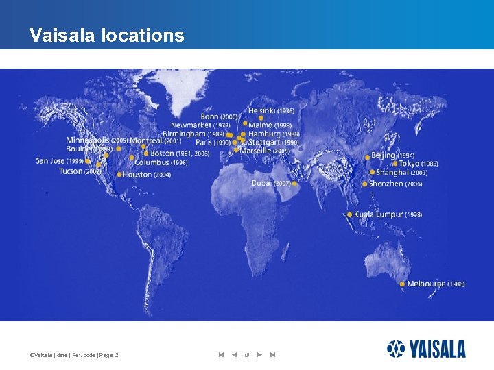 Vaisala Capabilities in Hydrometeorology Nicholas W S Demetriades
