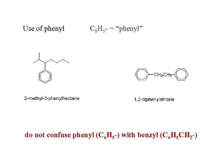Arenes compounds containing both aliphatic and aromatic parts