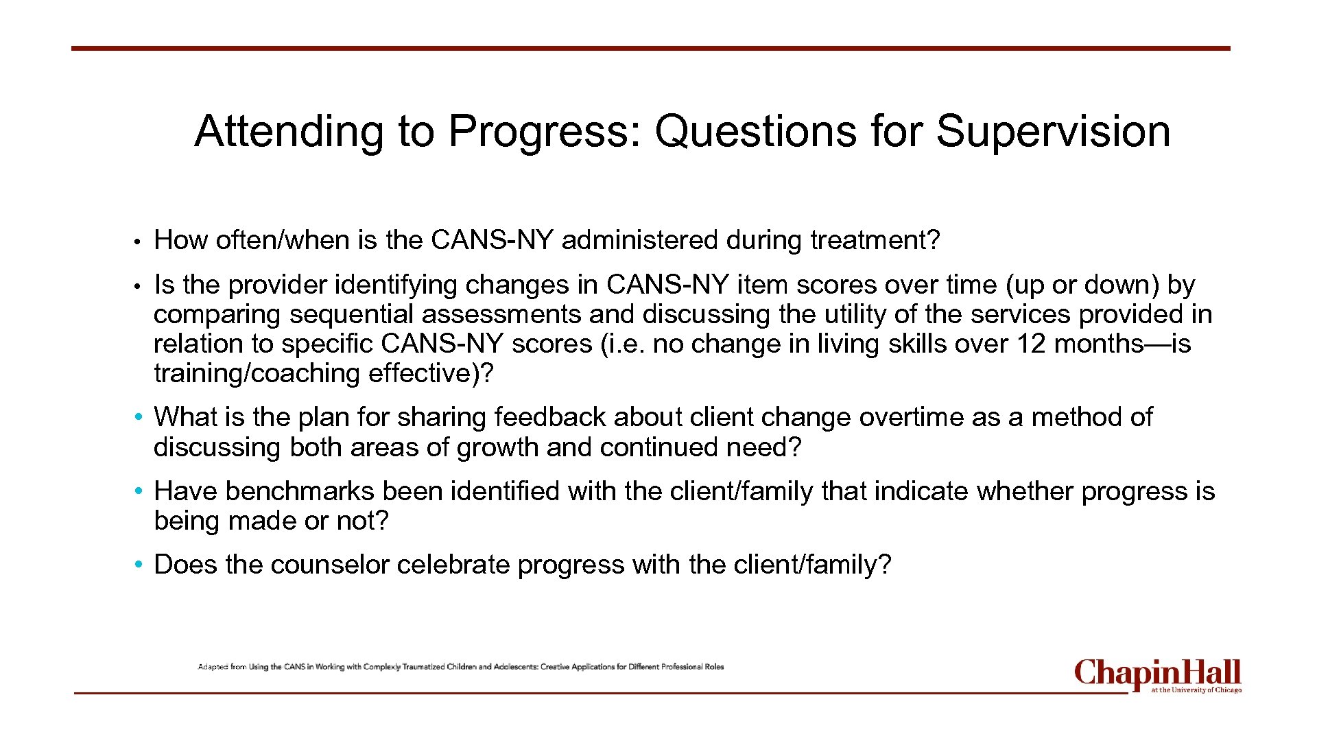 TCOM Supervision for CANS-NY Suzanne Button Ph D