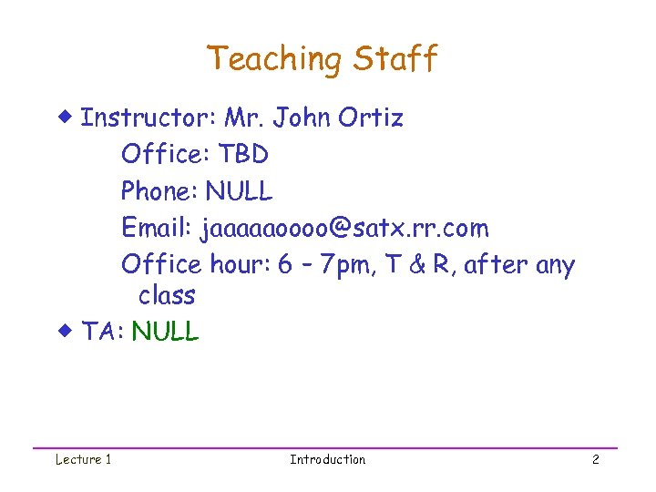 Introduction to Database Systems Ch 1 Ch 2