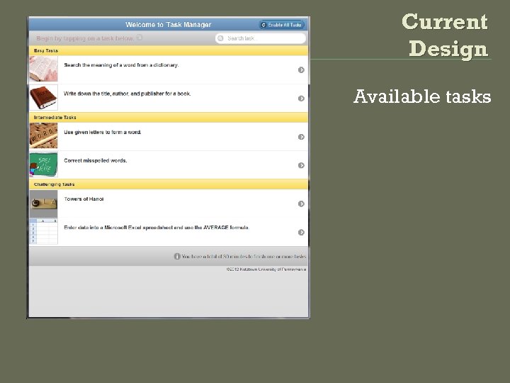 A Visual Task Manager Application For Individuals With