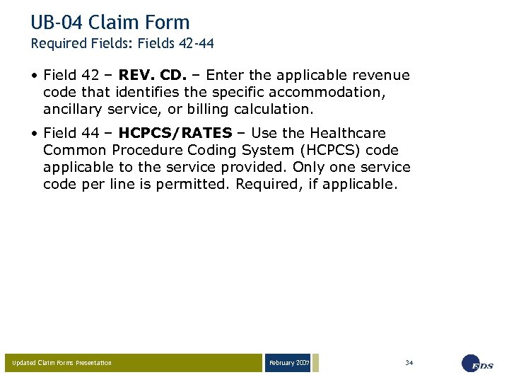 February 2007 03 -23 -05 Updated Claim Forms
