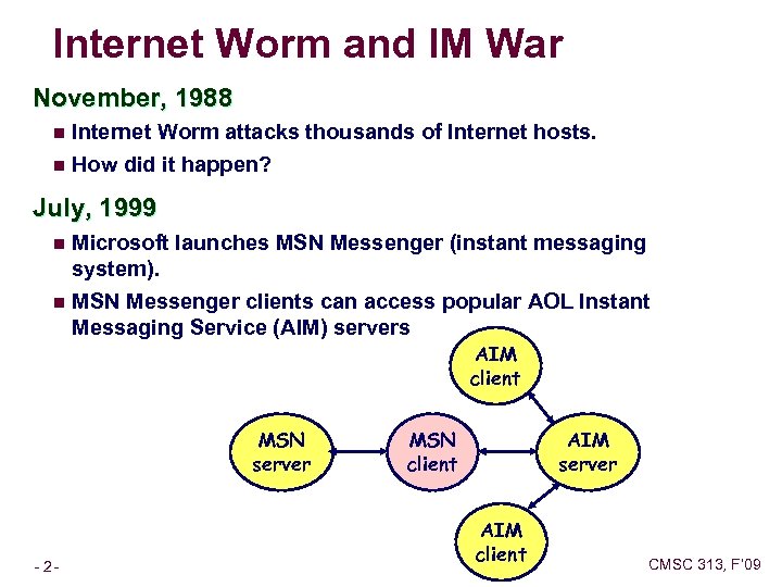 Machine-Level Programming Advanced Topics n Buffer Overflow