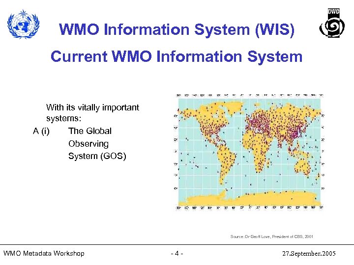 WMO Information System WIS Heinrich Knottenberg Deutscher Wetterdienst