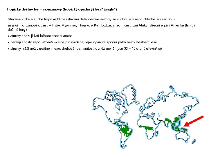 BIOMY Okolo 10 terestrických typů a vodní biomy