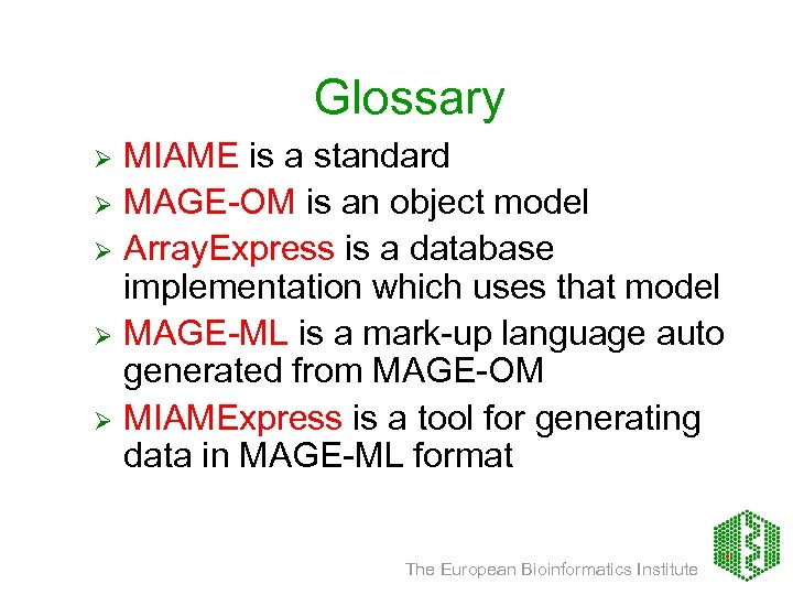 Array Express a public database for microarray