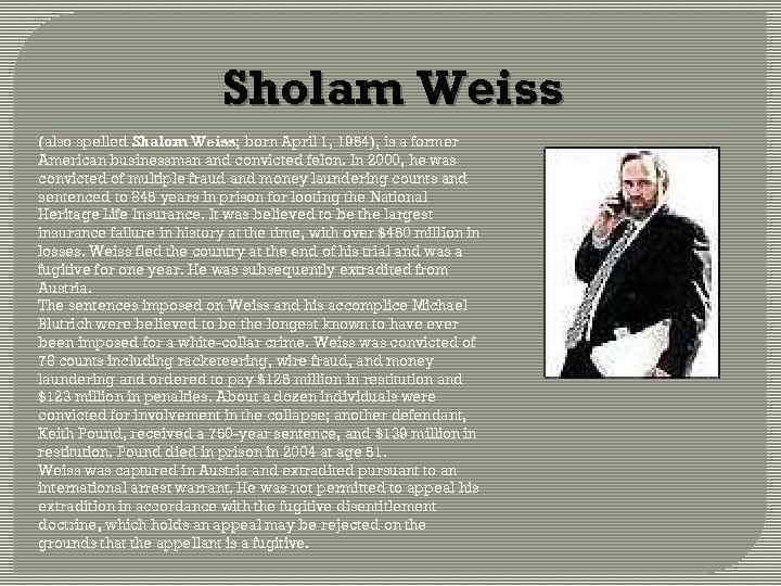 The most famous criminals of U S A