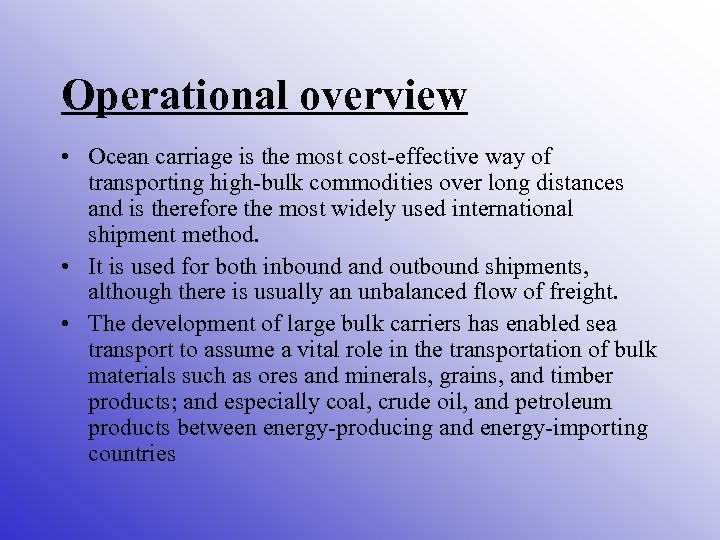 Sea Transport Business Logistics Management Vogt Pienaar de Witt