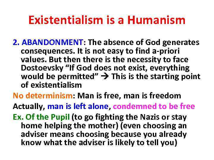 EXISTENTIALISM IS A HUMANISM JEAN PAUL SARTRE