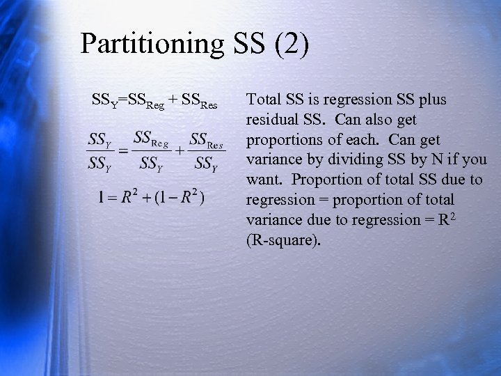 Regression Basics Predicting a DV with a Single