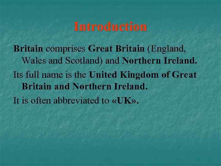 GREAT BRITAIN GREAT BRITAIN n n n