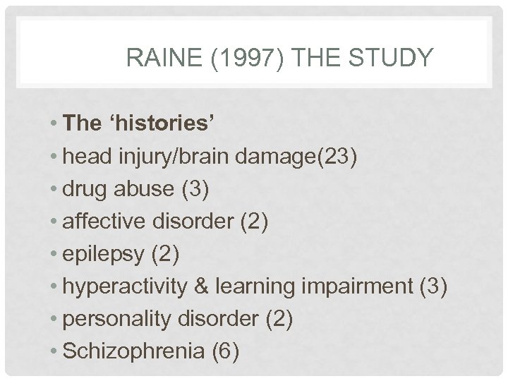 BIOLOGICAL PSYCHOLOGY The central question is Can we